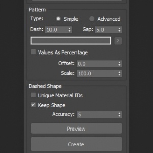 Dashed Shape | 3ds Max Scripts & Tools | BodyulCG.com